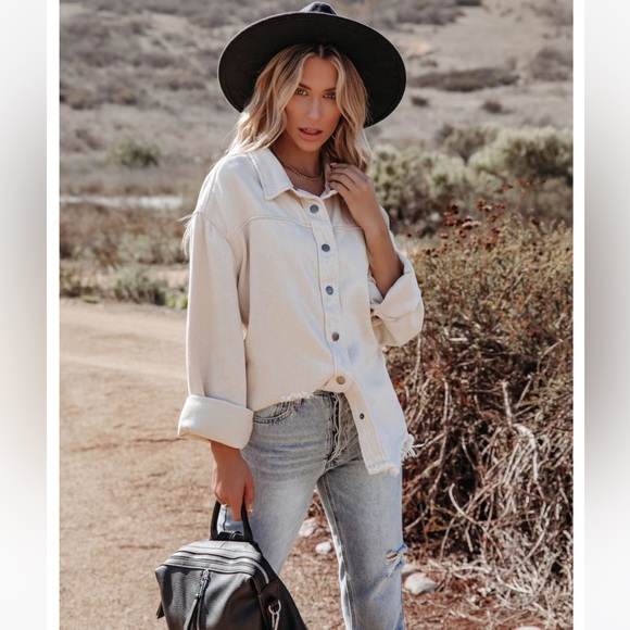 Vici | Jackets & Coats | Nwt Vici Collection Ethen Cotton Distressed ...